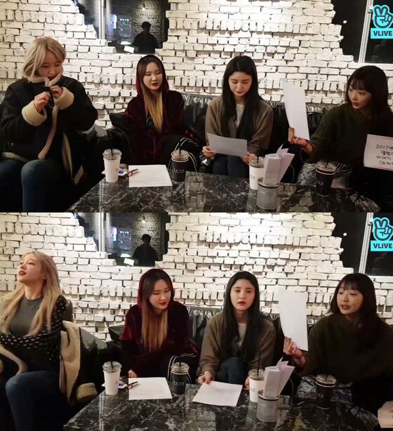 [V라이브] EXID, 무술년 기상천외 삼행시 '웃음만발' - 뉴스1