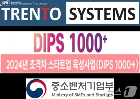 KISTI 연구소기업 ‘트렌토 시스템즈’, 초격차 스타트업 1000+ 선정 - 뉴스1